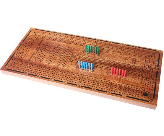 Large Crib wooden cribbage game board