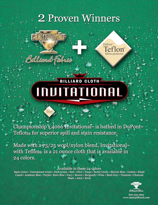 Championship Cloth 4' x 8' Complete for pool table