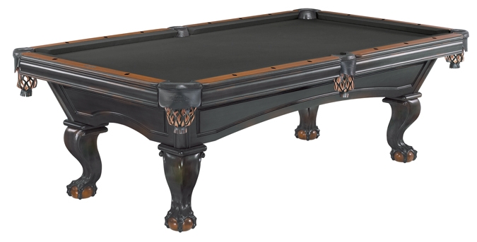 Brunswick Glenwood contemporary pool table, two-tone design